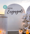 We're Engaged Sign Vinyl Decal for Backdrop - Liemanco Australia