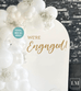 We're Engaged Sign Vinyl Decal for Backdrop - Liemanco Australia