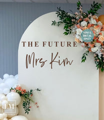 Future Mrs Balloon Arch Decal for Bridal Shower Decor - Liemanco Australia
